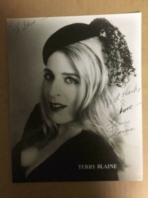 Terry Blaine Jazz Musician Boldly Signed 8x10 Stunning Photo with COA ...