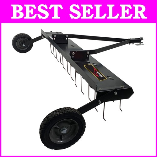 Heavy-Duty 48-Inch Grass Dethatcher - Manual Tow Behind for Quick ...