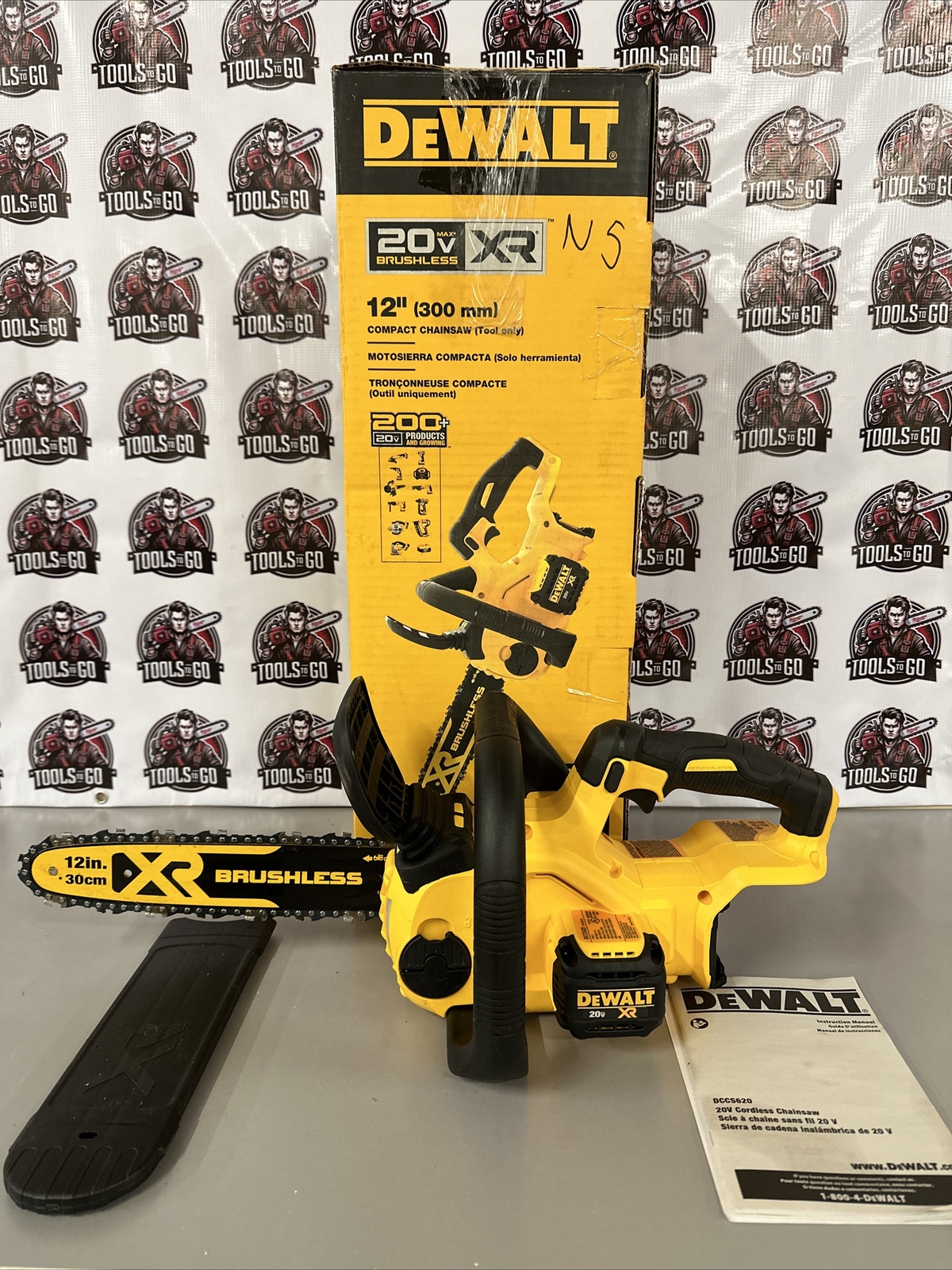 DEWALT DCCS620B 20V MAX XR Brushless 12 in. Compact Chainsaw (Tool Only ...