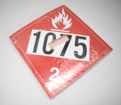 Gases Placard Diesel / Gas Oil Hazchem Placard Aluminium | Safety
