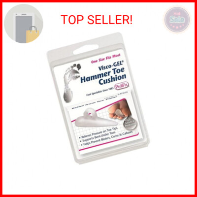 PediFix Visco-gel Hammer Toe Cushion, Medium Left (Packaging may vary ...