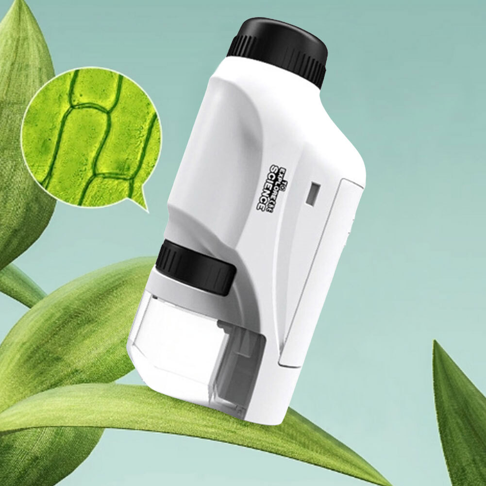 60-120X Portable Microscope Microscope Toy with LED Light for Kid ...