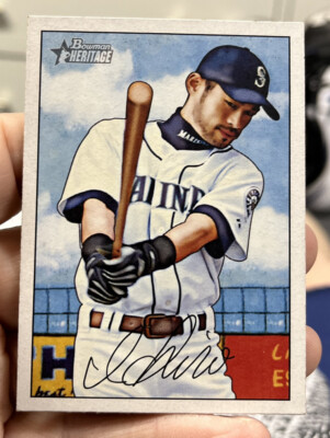 2007 Bowman Heritage #181 Ichiro Suzuki Card Seattle Mariners B17 SP ...