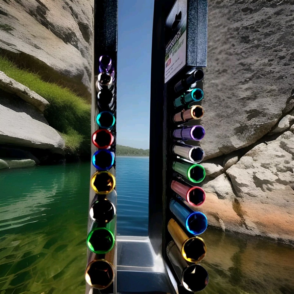 Combo Pittsburgh 1/4" Deep Wall Socket Set .colored .Metric/ Sae | eBay