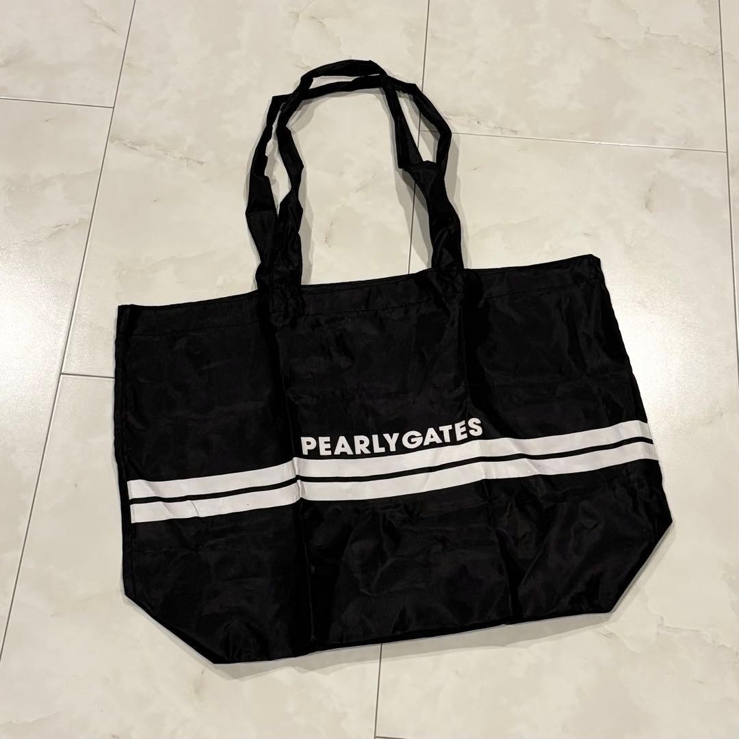 Pearly Gates Eco Tote Bag Black 14.5cm Gusset Used - Gem