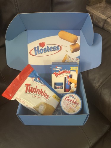 NEW Glamlite Hostess Twinkie Scented Full Set w/PR Box Lip Trio, Duo ...