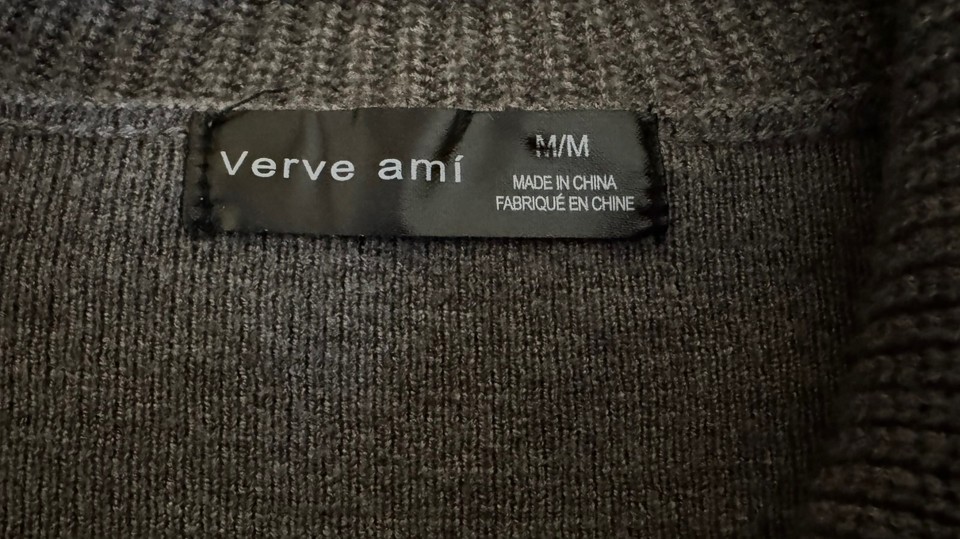 Verve Ami Gray L/S Button Down Cardigan, Sz M | eBay