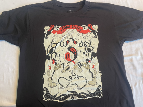 Disney Mickey Mouse "Come Alive" Graphic T-Shirt Men's M | eBay