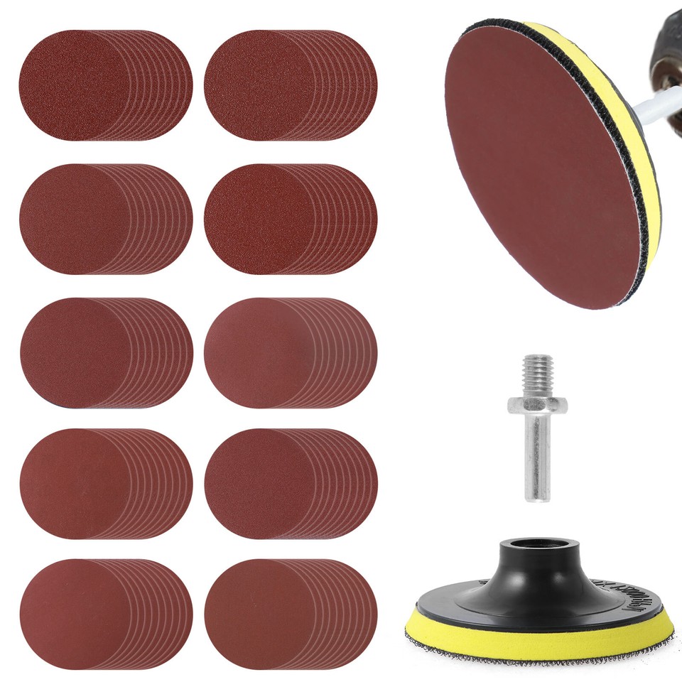 100Pcs Angle Grinder Sanding Disc 40-800 Grit Reusable Round Sanding ...