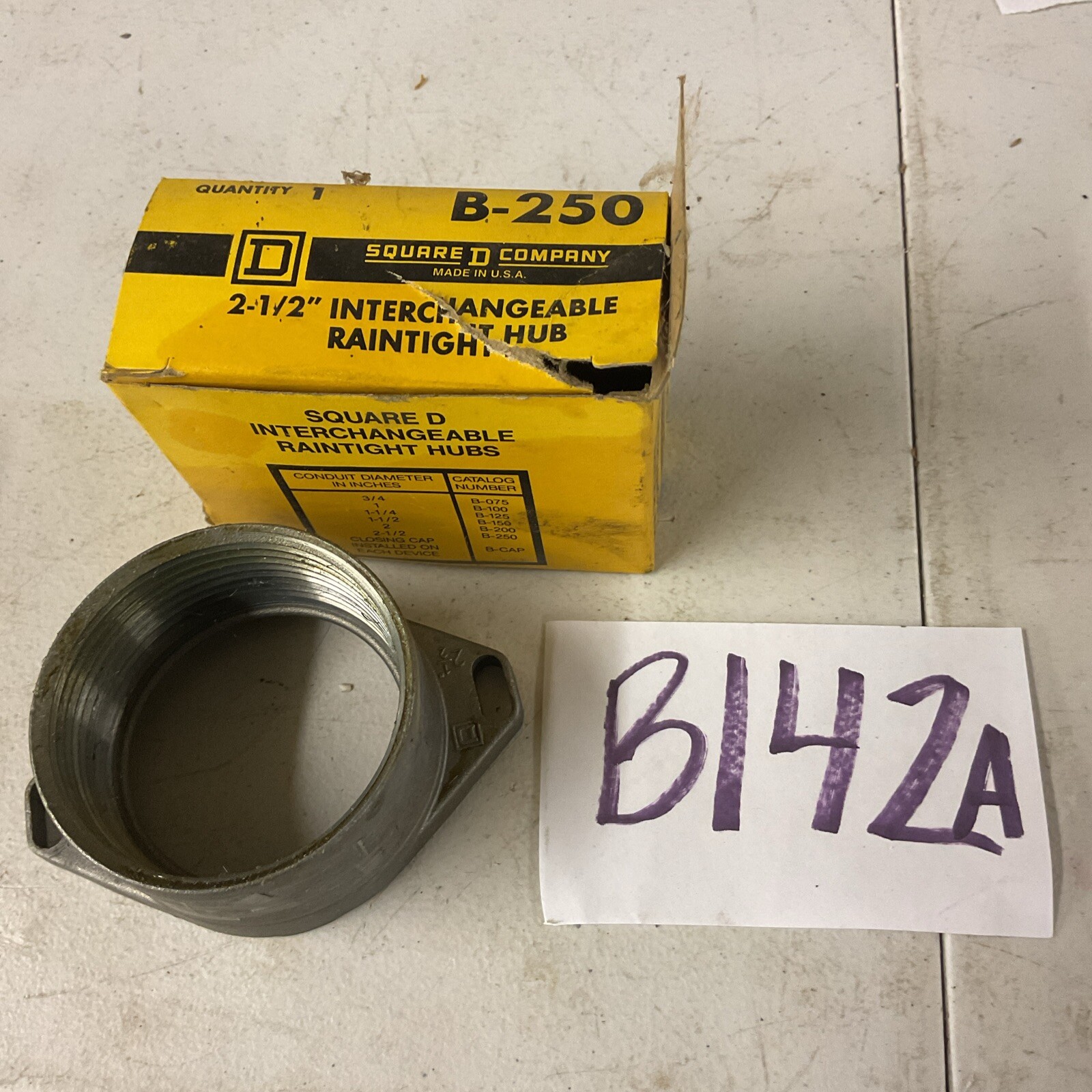 2-1/2 In Interchangeable Raintight Hub Square D B250- ECS | eBay