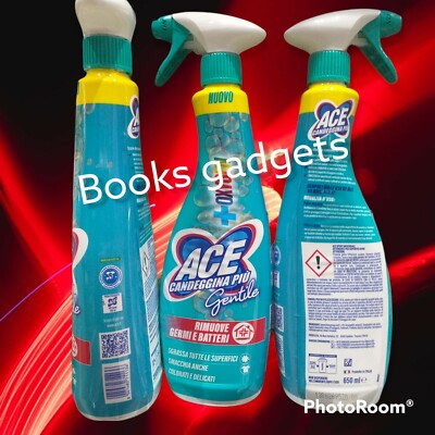 8 pz Ace Spray Ace Gentile Candeggina più +Oxygen Rimuove Germi e ...