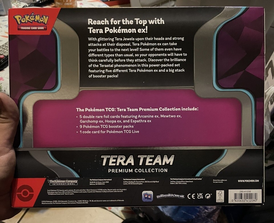 NEW Pokemon Tera Team Premium Collection promo cards 5 Foils 9 TCG ...
