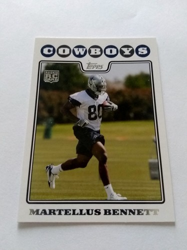 2008 Topps Football Martellus Bennett Rookie Card #381 Factory Set ...