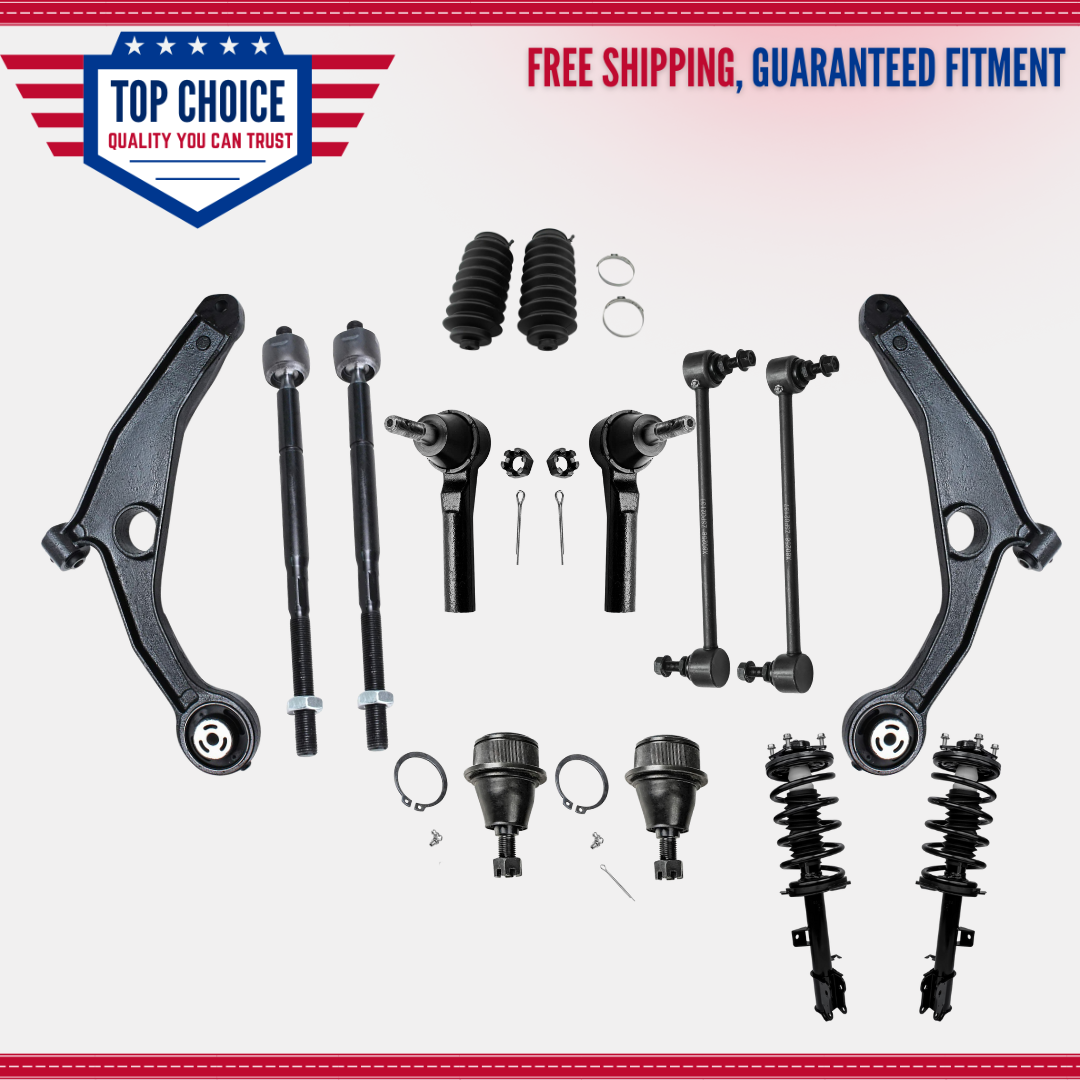 14pc Front Struts Lower Control Arms Kit for 07-09 Sebring 08-14 ...