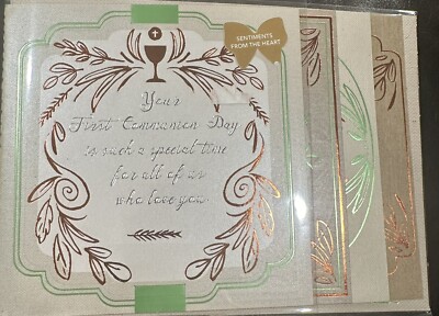 NIP Papyrus Paper Destiny “First Communion Day” Card Booklet New ...