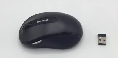 Microsoft Wireless Mobile Mouse 4000 Graphite D5D-00001 Model 1383 ...