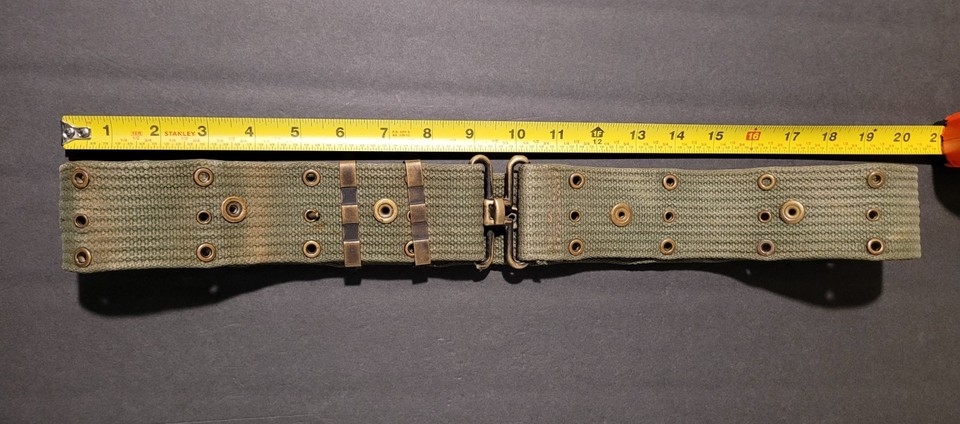 USGI Marine Vietnam War Pistol Belt M1961 w/Snaps for Magazine Pouches ...