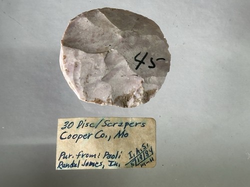 NICE COLORFUL HOPEWELL ROUND SUN DISC SCRAPER FOUND IN COOPER CO ...