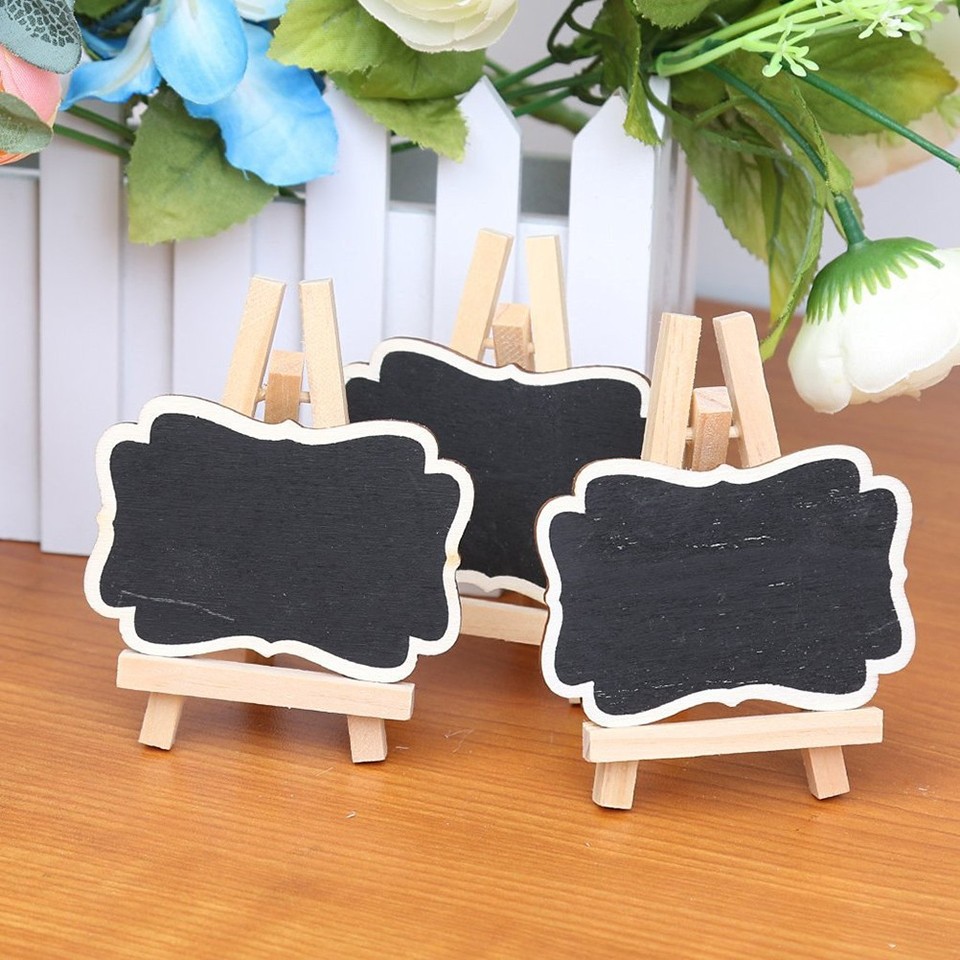 10 Pcs Table Cards Mini Chalk Board Signs Small Blackboard Place with ...