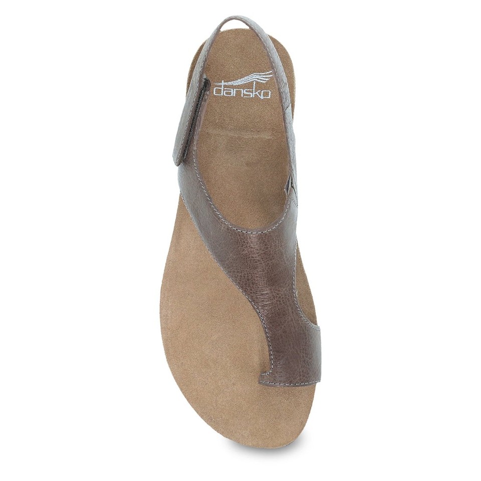 Dansko Women's Reece Sandal Stone Waxy Burnished - 6024795300, Stone | eBay