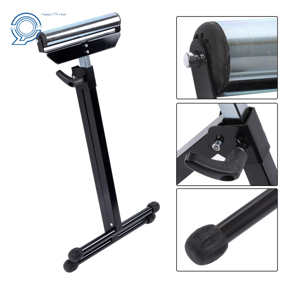 2 Pack Height Adjustable Roller Support Stand For WoodWorking & Table ...