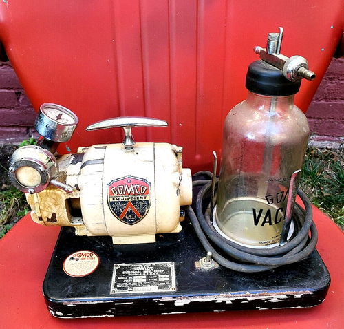 Gomco Equipment Suction Vacuum Aspirator Pump Original Glass Vintage ...
