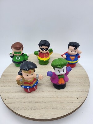 Fisher-Price Little People DC Super Friends Heroes Superheroes Lot Of 5 ...