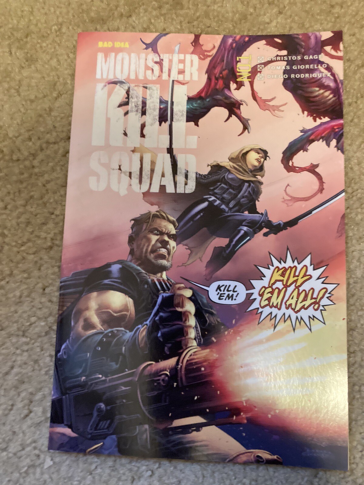 MONSTER KILL SQUAD #1 1st PRINTING BAD IDEA COMICS CHRISTOS GAGE STORY ...