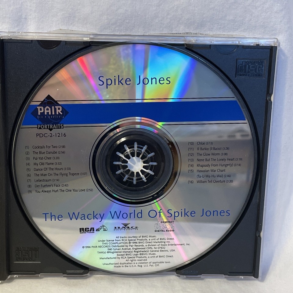Spike Jones The Wacky World Of Spike Jones (CD, 1996) Pair Records PCD2 ...