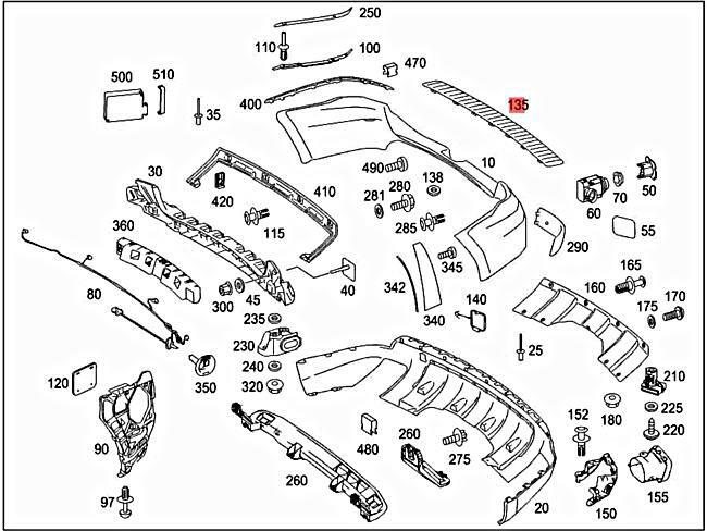 Genuine MERCEDES X164 GL-CLASS X164 Plate 1648800211 | eBay