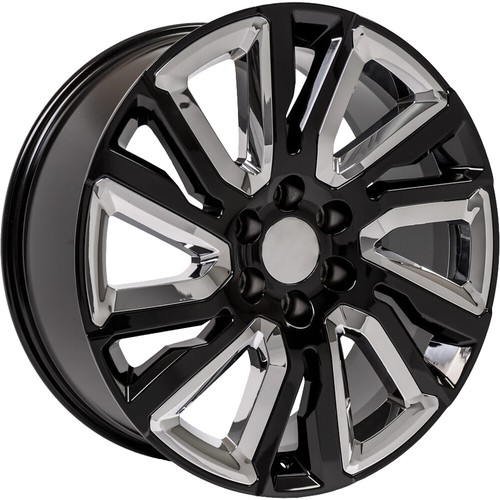 22x9 Black Chrome Wheel 4Play OE Wheels CV39 6x5.5 28 | Aluminum | 78.1 ...