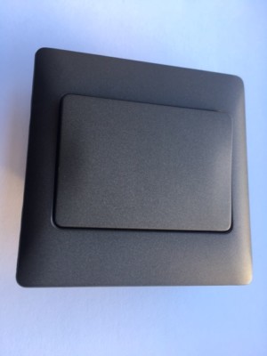 Single Wide Light Switch Graphite Grey Brown Stone Rocca 1 Gang 2 Way ...