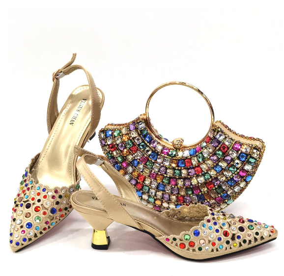Latest Design And Bag Set Sandals Shoes Italian With Matching Bag Party ...