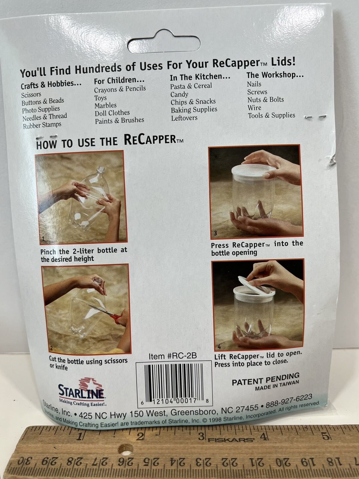 Starline The Recapper Turn 2-liter Bottles Into Containers for sale ...