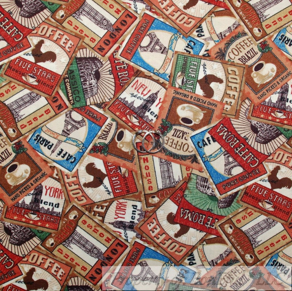 BonEful Fabric FQ Cotton Quilt Flannel Cream Brown Antique Ticking ...