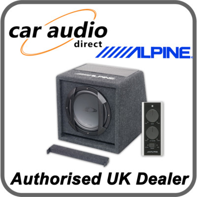 Alpine SWE-815 8" 20cm 150W Active Amplified Subwoofer Bass Box with ...
