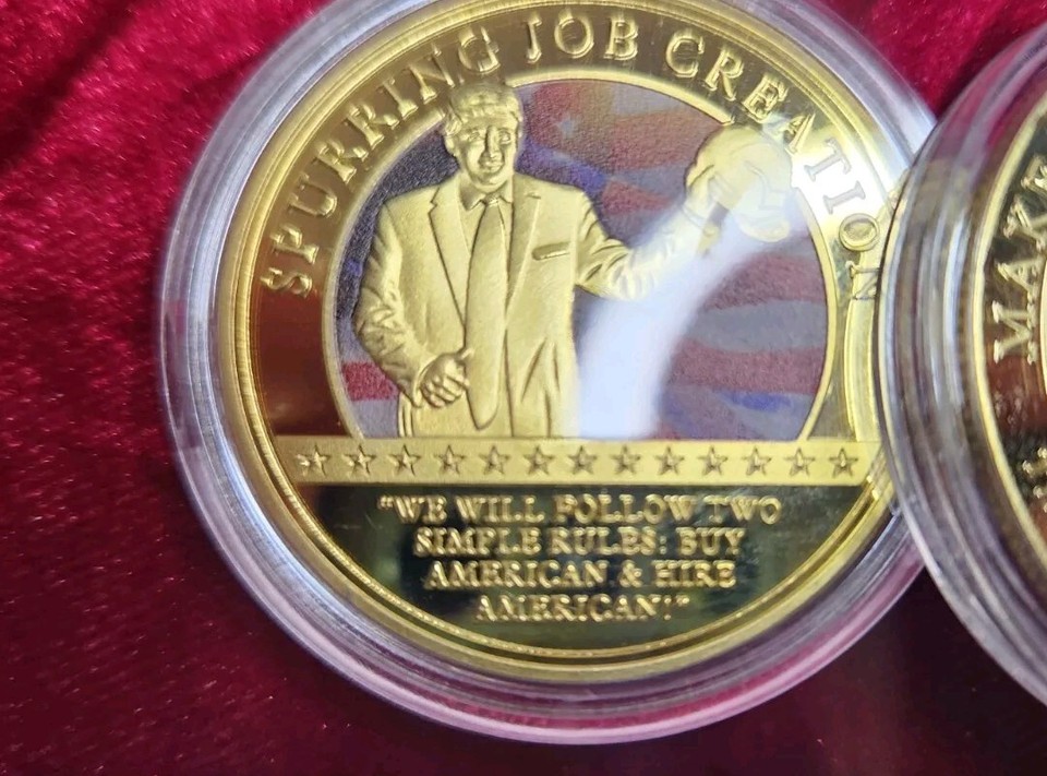Golden American MAGA Coin! Support President Trump! FJB! | eBay