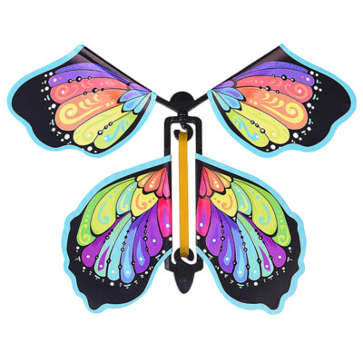 10x Magic Wind Up Flying Butterfly Powered Magic Fairy Flying Toy ...