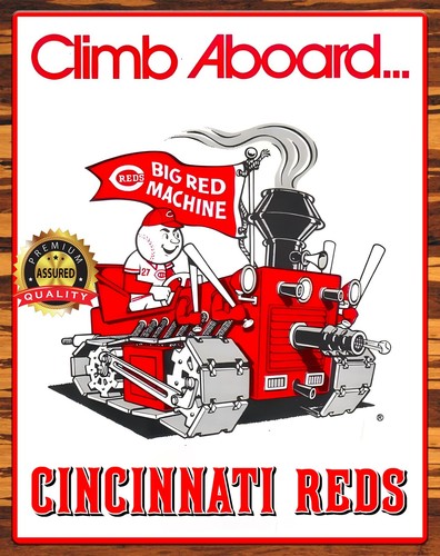 Cincinnati Reds - Climb Aboard - Big Red Machine - 1977 - Metal Sign 11 ...