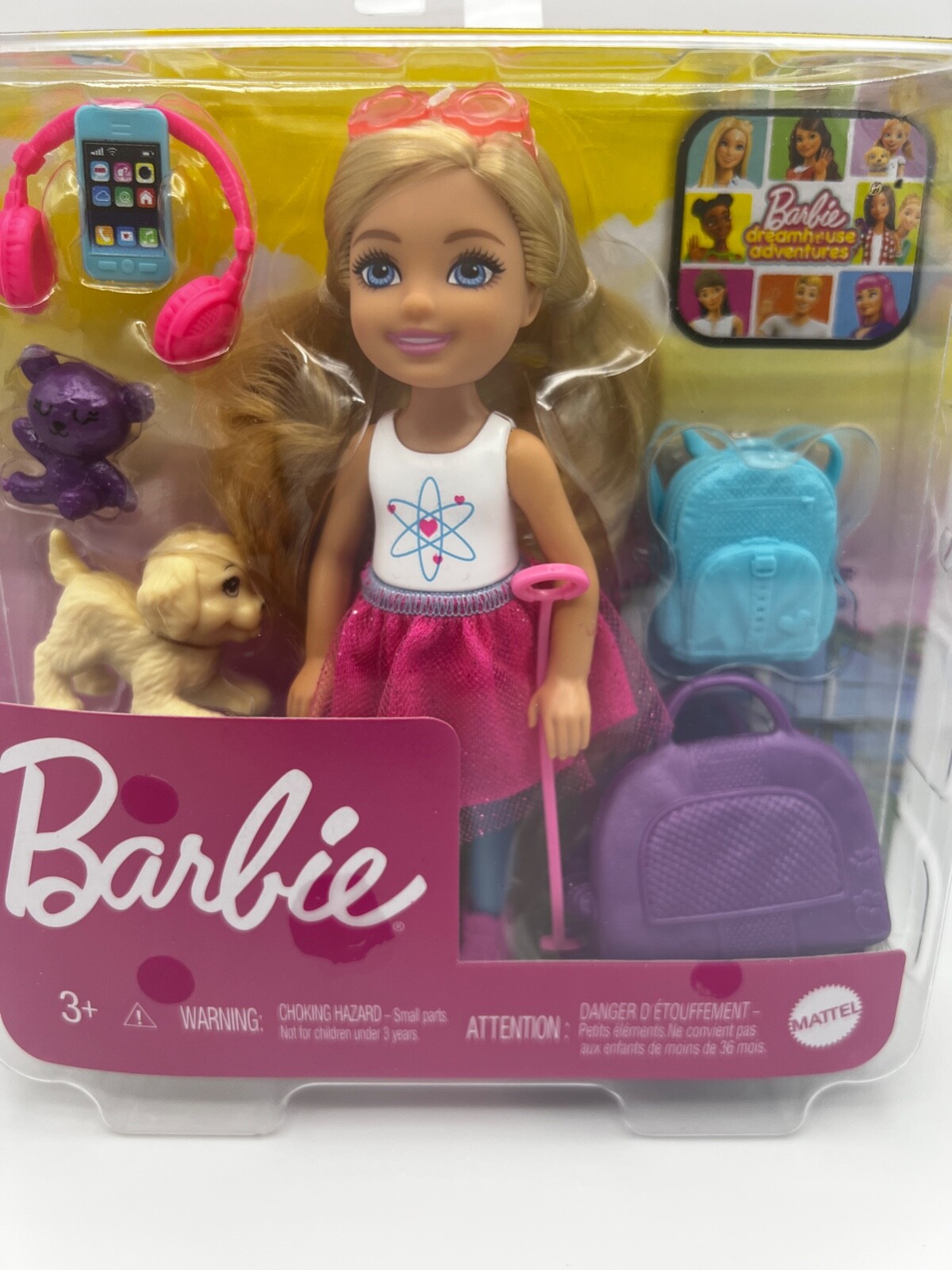 Barbie Dreamhouse Adventures - Chelsea Doll & Accessories, Travel Set ...