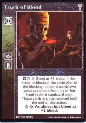 4 x Truth of Blood VTES CCG Mixed | eBay