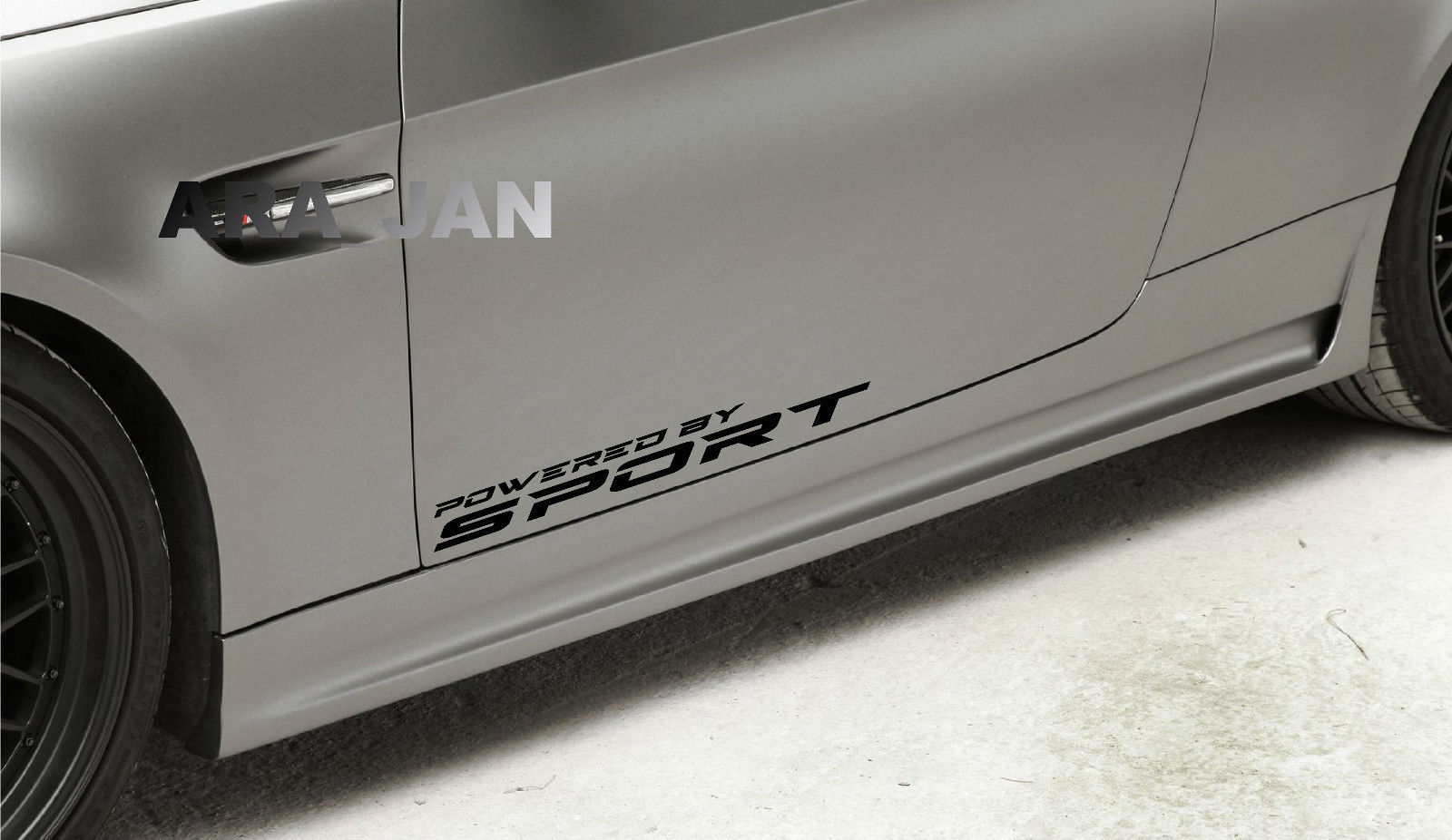 Powered by SPORT Decal Sticker car racing door logo motorsport ...