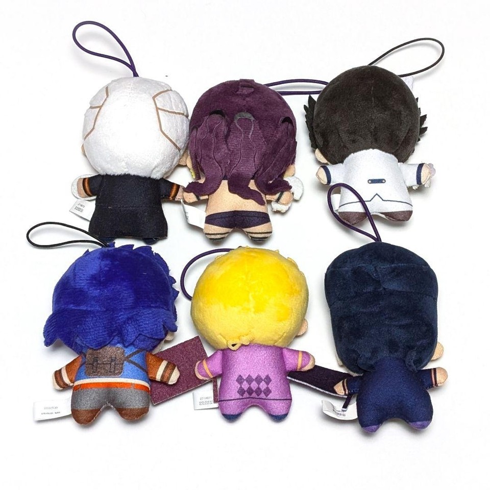 JoJo World Plush Set 6 Piece Chibi Figures Jonathan Joestar Giorno Kars ...