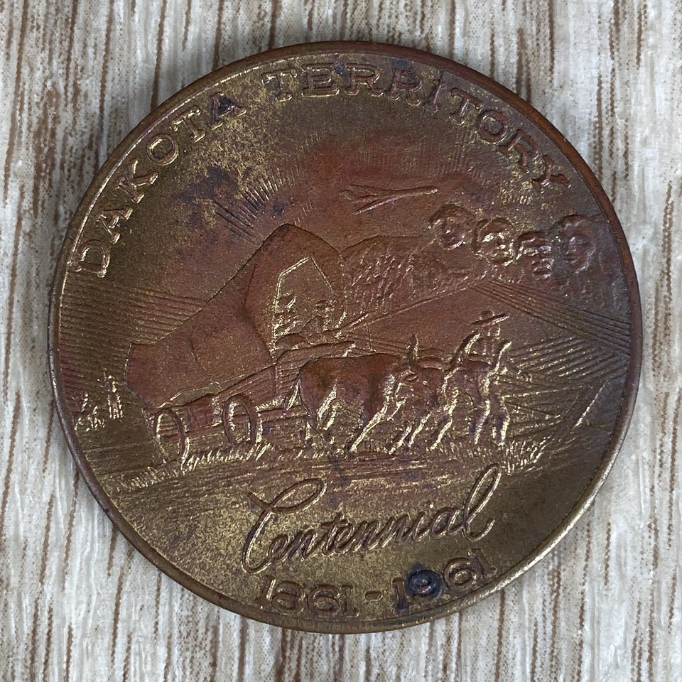 Vintage Dakota Territory Centennial Coin 50 Cent Trade Token 1861-1961 ...