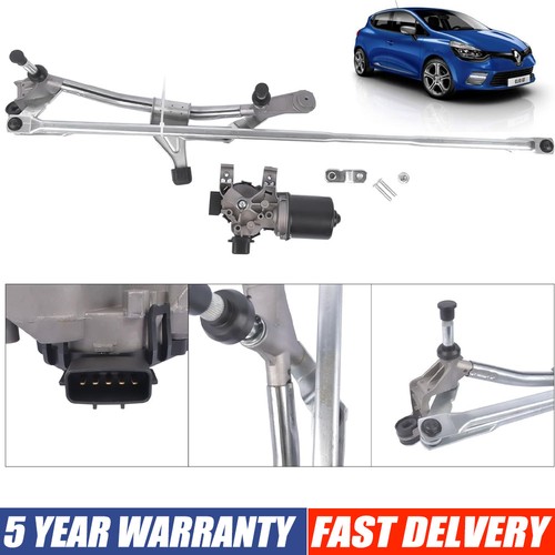 FOR RENAULT CLIO MK4 2012-2023 FRONT WINDSCREEN WIPER MOTOR & LINKAGE ...