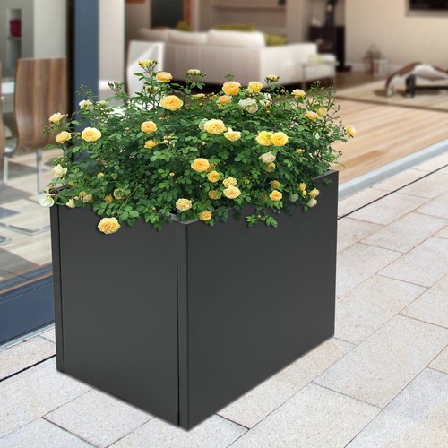 32x32 Steel Planter Box Outdoor Garden Flower Box Square In&outdoor ...