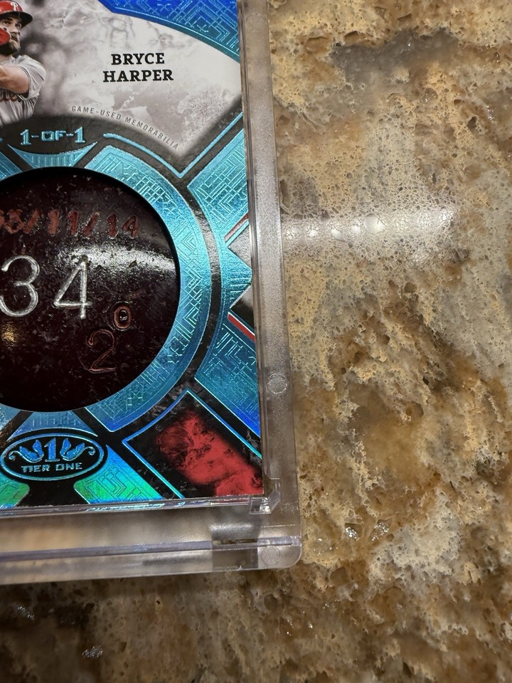 2025 Topps Tier One Bryce Harper Bat Knob Relic Card 1/1 | eBay