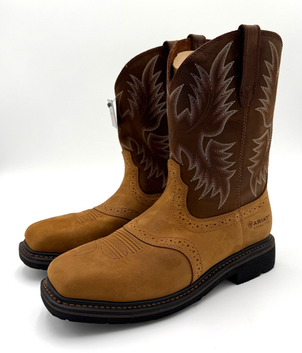 Ariat Sierra Boots Mens Sz 11.5EE Aged Bark Wide Square Steel Toe Work ...