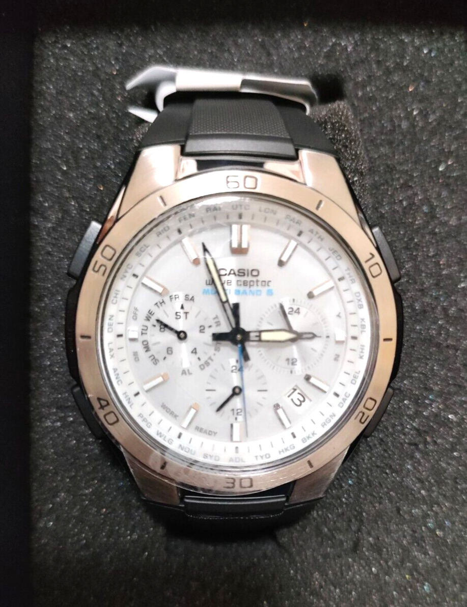CASIO WAVE CEPTOR WVQ-M410-7AJF White Tough Solar Men's Watch New in ...