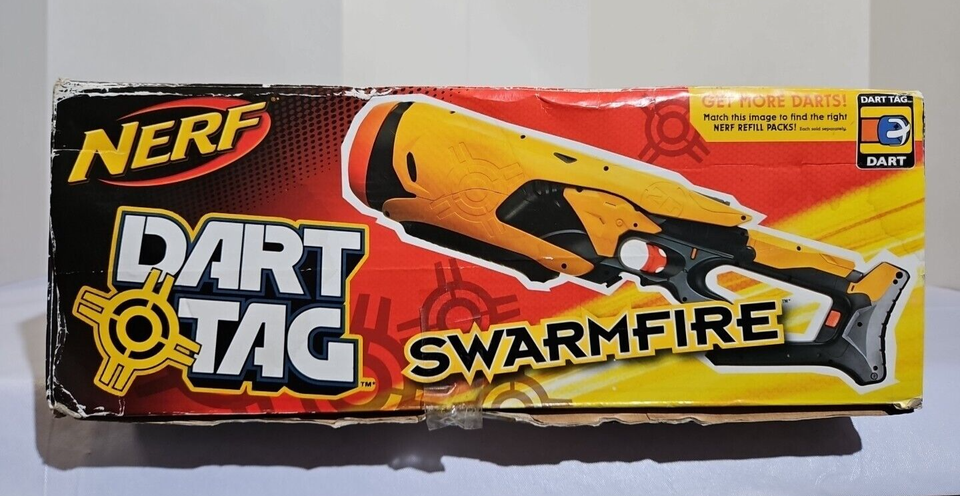 NERF Dart Tag Swarmfire Blaster #28509 NEW In Box (2010) | eBay